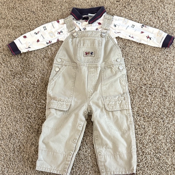 Gymboree | Bottoms | Gymboree Light Tan Kids Football Overalls W ...